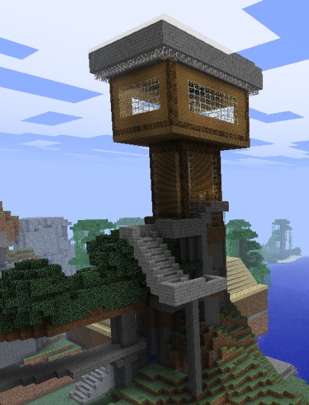 Small Town Lookout Minecraft Map