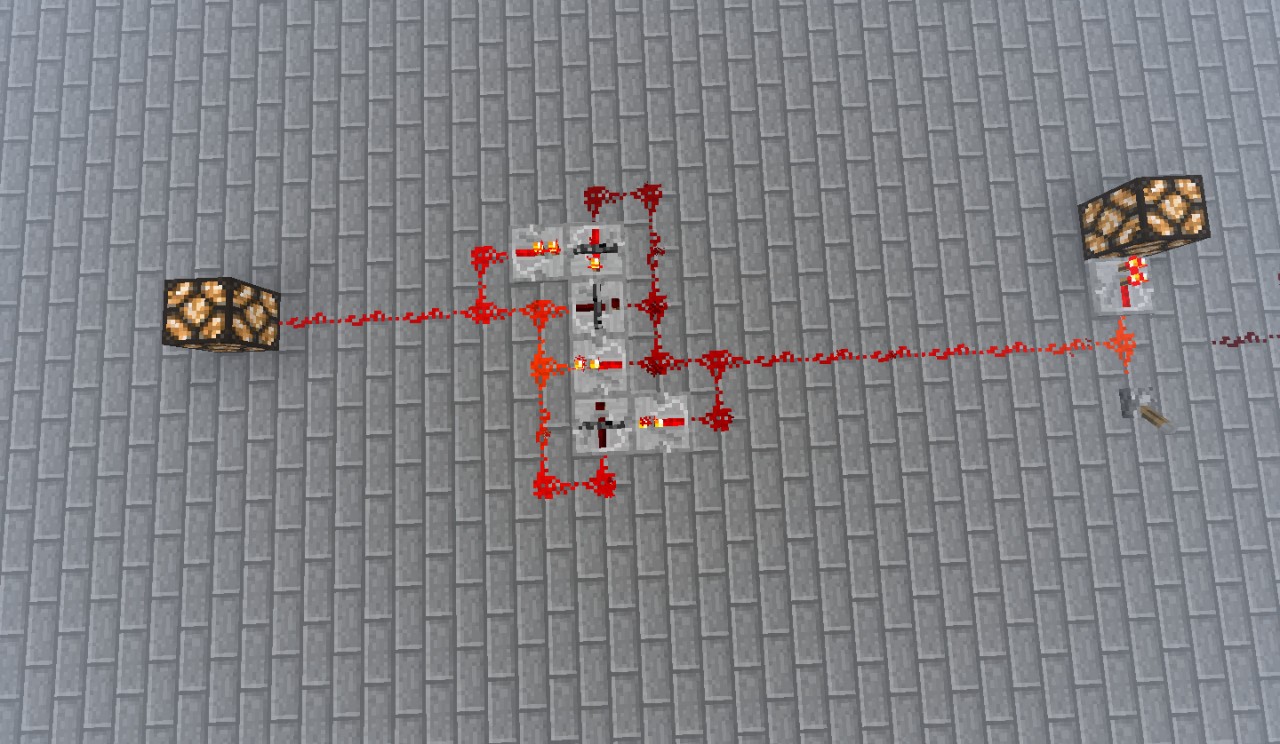 Two way repeater using Repeater-Lock Feature (without Pistons ...