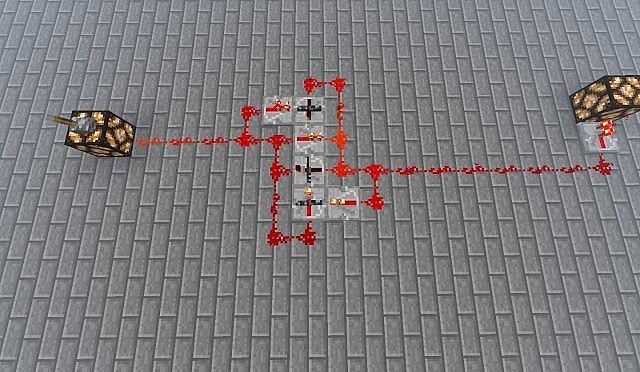 Two way repeater using Repeater-Lock Feature (without Pistons ...