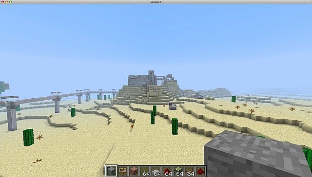 Area 55 nuclear test site Minecraft Map