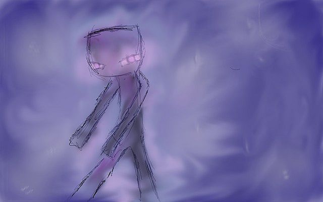 An Enderman.