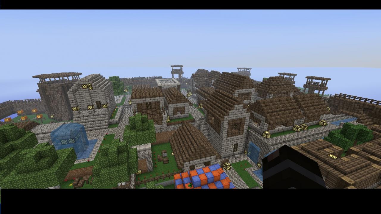 Modern Home with Town Minecraft Map