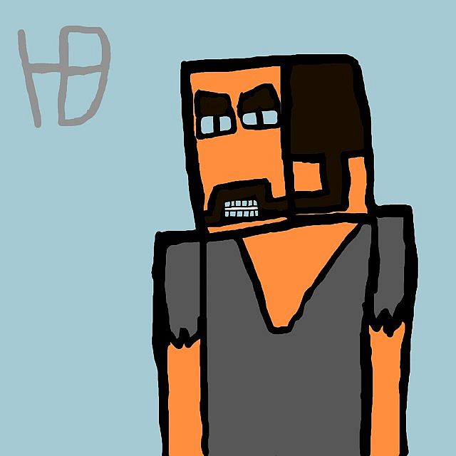 Minecraft Character Drawing