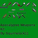 Apocalypse Weapons Kit ( With 4 Gun sprites , chainsaw and a jackhammer ...