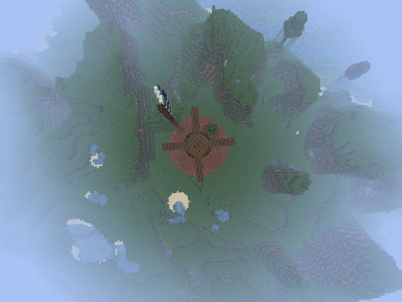 Skyship and airport Minecraft Map