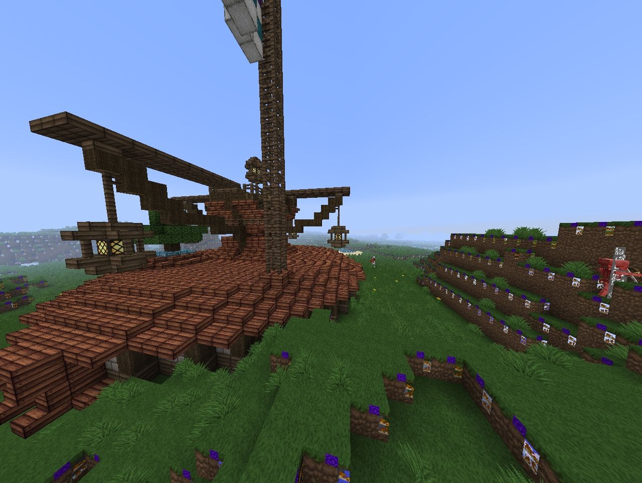 Skyship and airport Minecraft Map