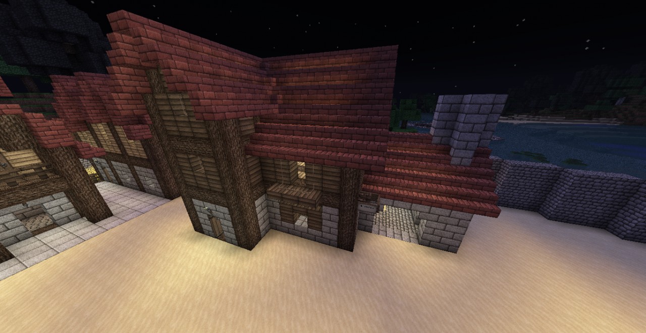 Medieval Beach Town Minecraft Map