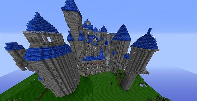 Complex castle built on vx3server.org Minecraft Map