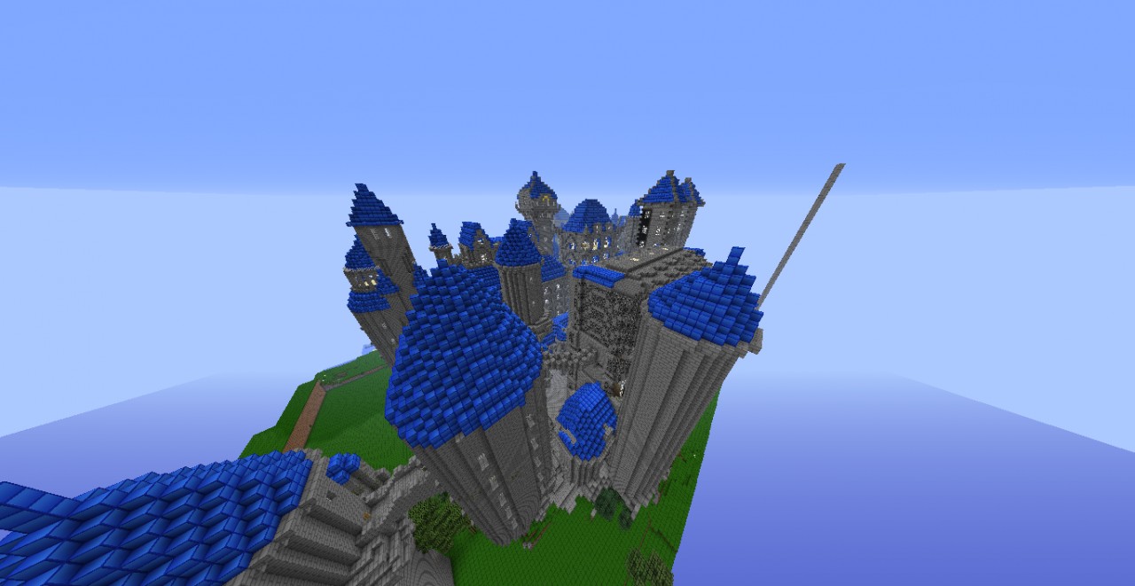 Complex castle built on vx3server.org Minecraft Map