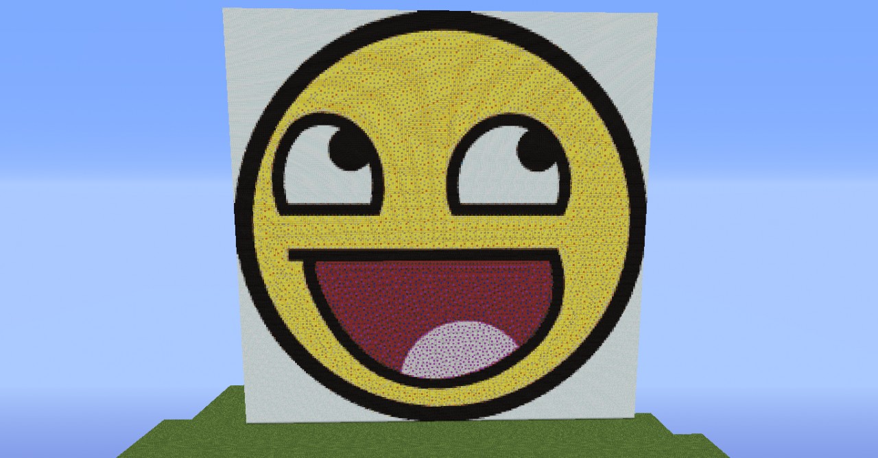 Pixelart series: Happy face Minecraft Map