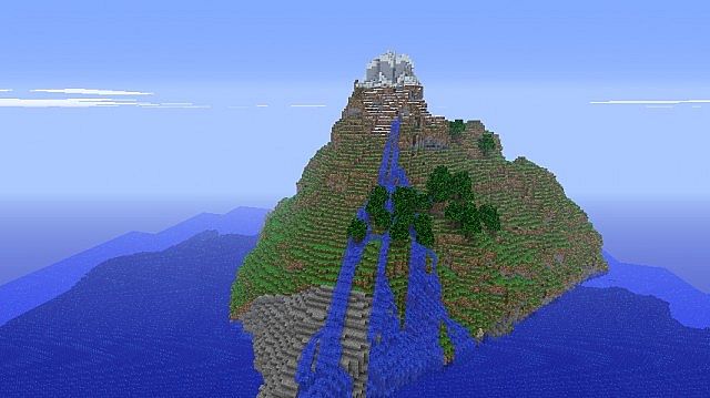 Minecraft Sky Mountain (Goes beyond the clouds!) (Spawns Iron Golems ...