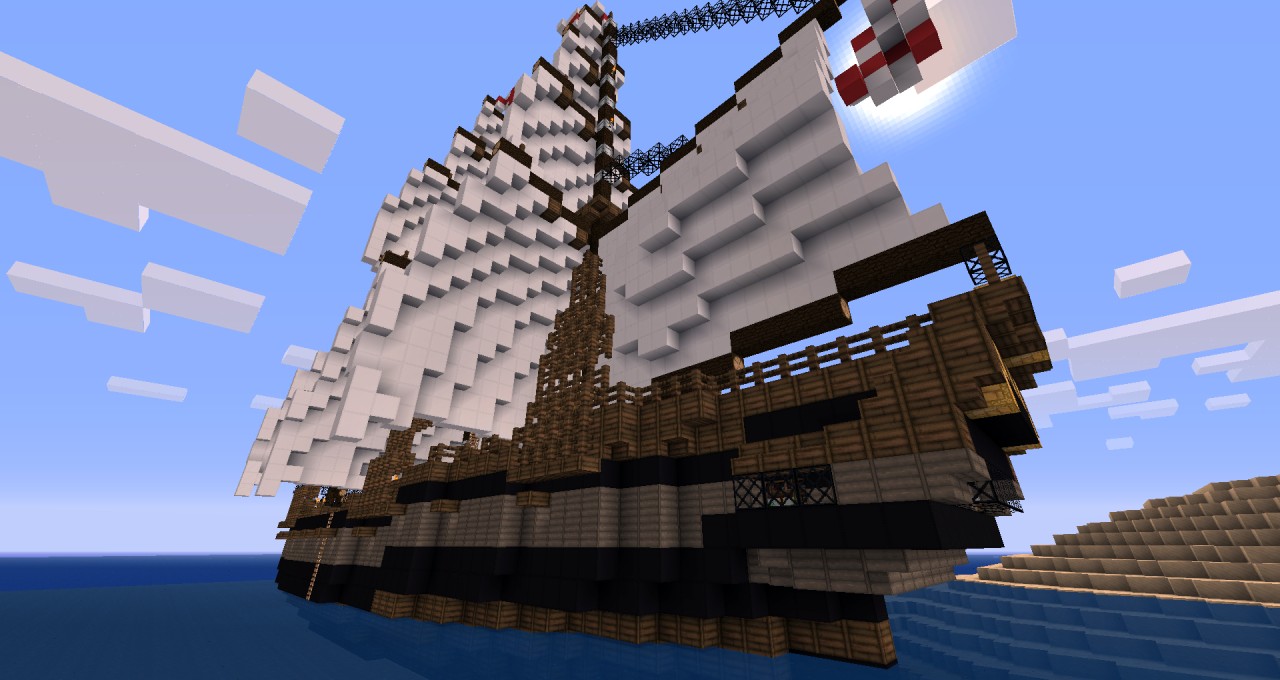6 Th. rate Frigate (ship) Minecraft Map