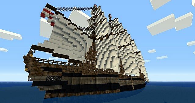 6 Th. rate Frigate (ship) Minecraft Map