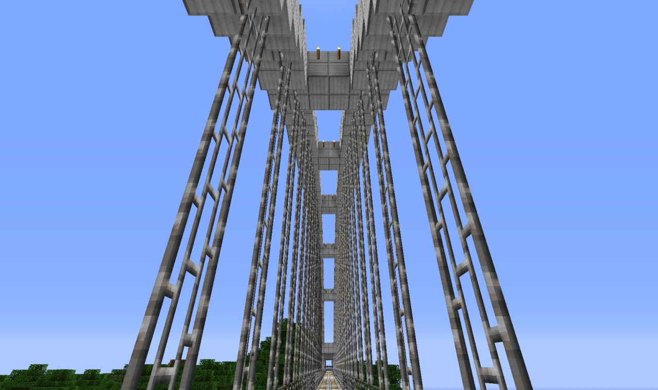 100 block Arch bridge - Bogenbrücke Minecraft Map