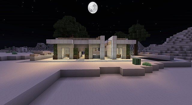 Modern Desert House Minecraft Project