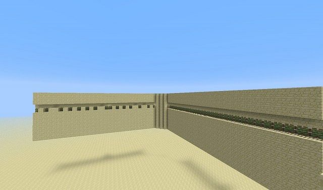 Mincraft Redstone Showcase - Mincart Track on a Wall Minecraft Map