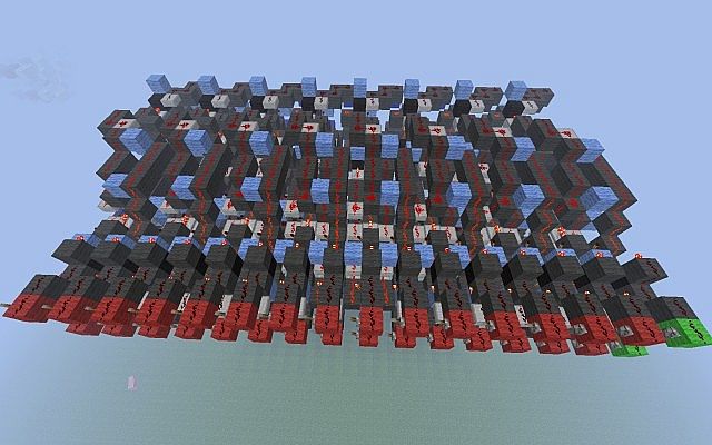 2 wide full adder, with a 1 tick carry propagation Minecraft Map