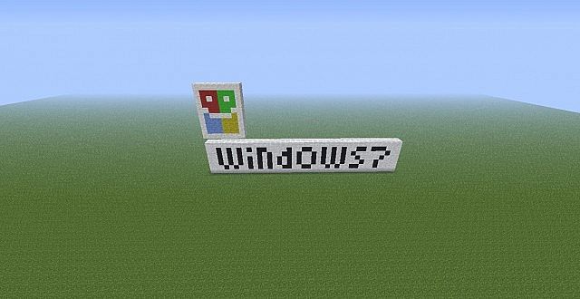 Windows 7 Minecraft Map