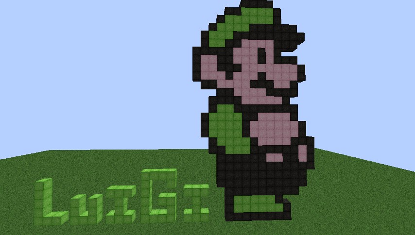 Mario's Pixel Art Minecraft Map