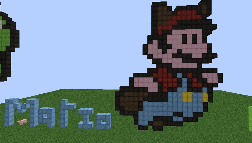Mario's Pixel Art Minecraft Map