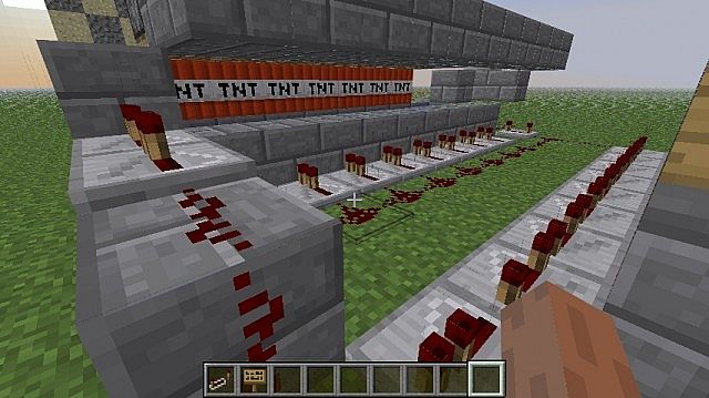 Fully automatic tnt cannon 1.4 Minecraft Map