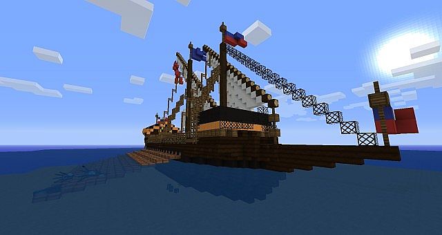 "Hekaton" Galley (ship) Minecraft Map