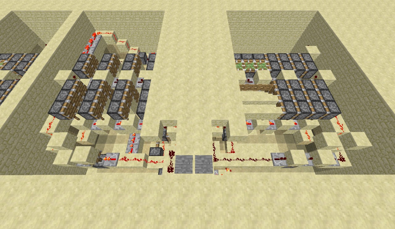 Minecraft - 4 wide hidden Staircase Minecraft Map