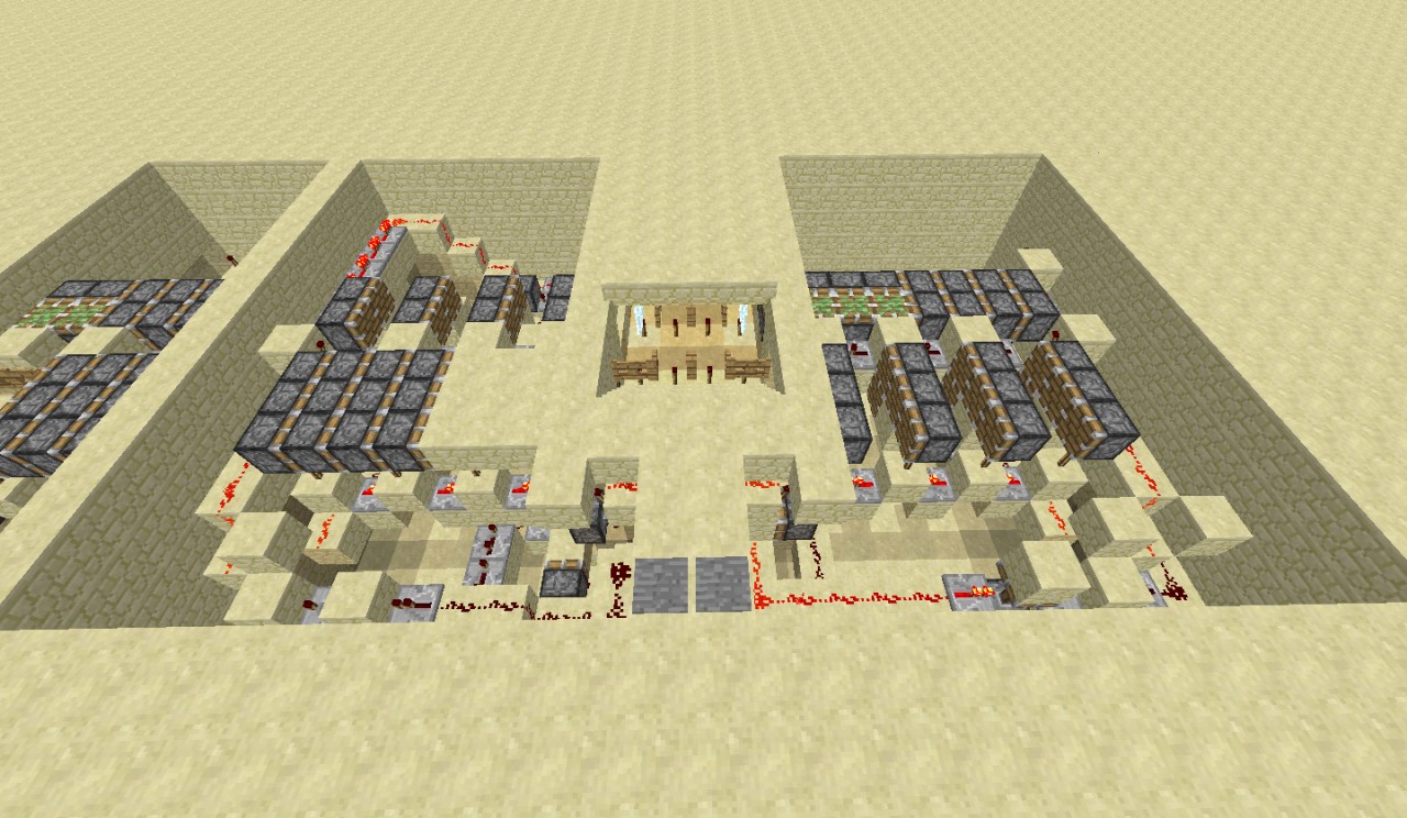 Minecraft - 4 wide hidden Staircase Minecraft Map