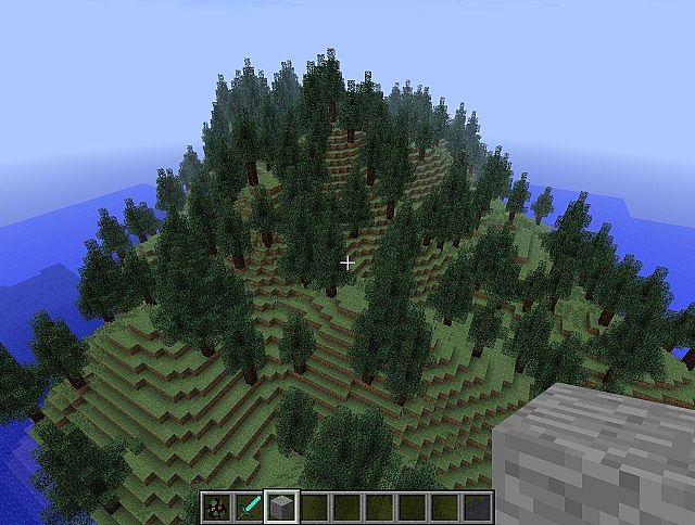 [Custom Terrain] Volcano Island Minecraft Map