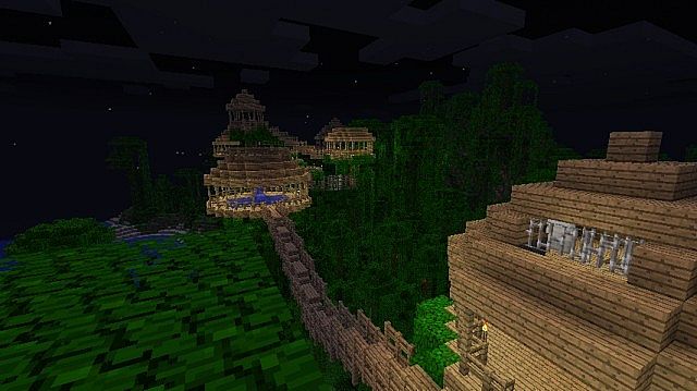 Tree house city Minecraft Map