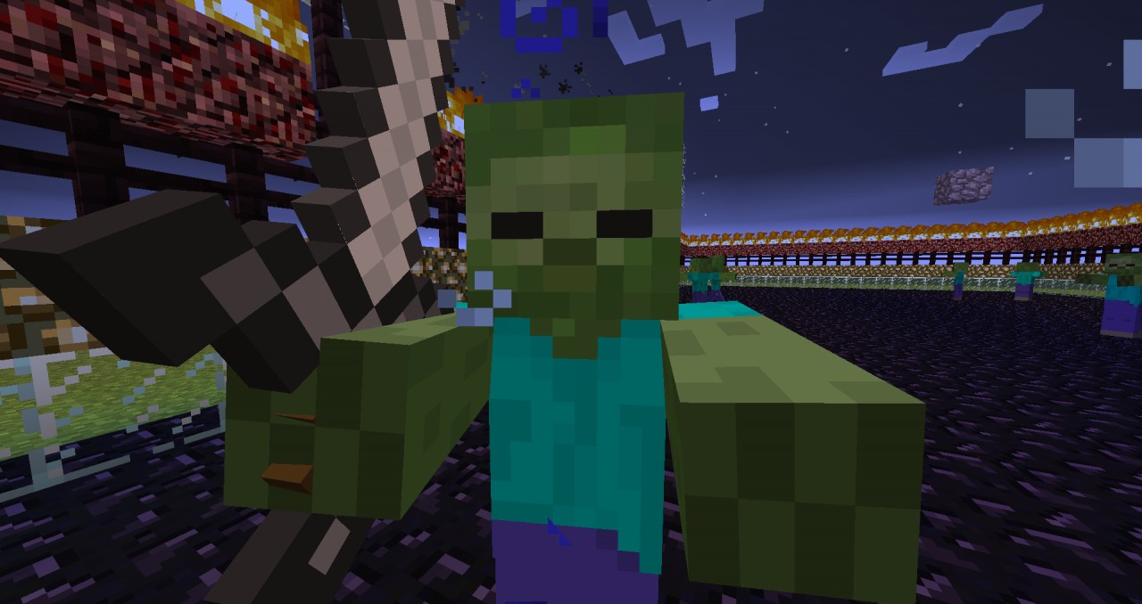 zombie with sword Minecraft Map