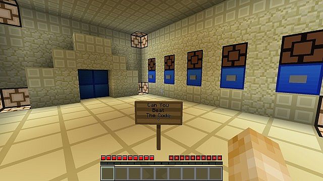 Redstone code lock Minecraft Map