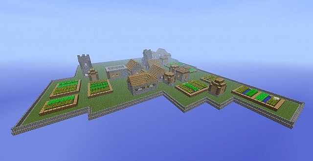 FLOATING VILLAGE Minecraft Map
