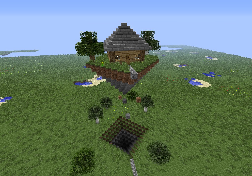 Floating house Minecraft Map
