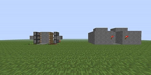 RedStone Triple Piston Door Minecraft Map