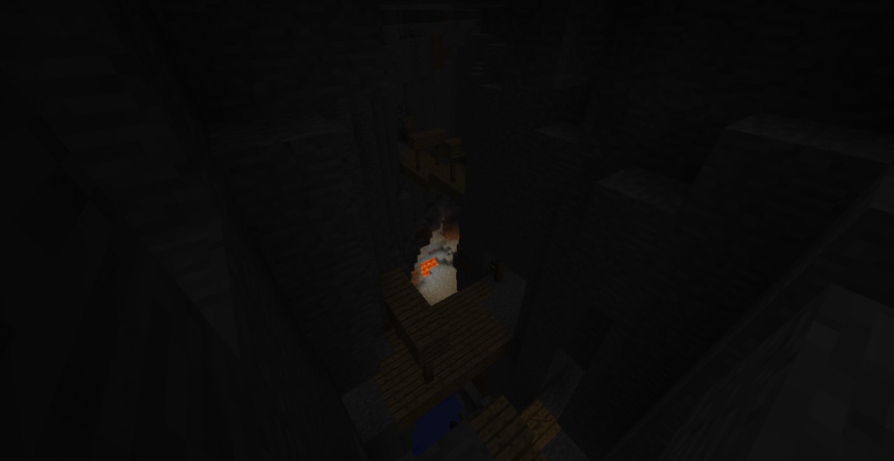 Abandoned Mineshaft & 2 Connected Raveens next to spawn! Minecraft Map