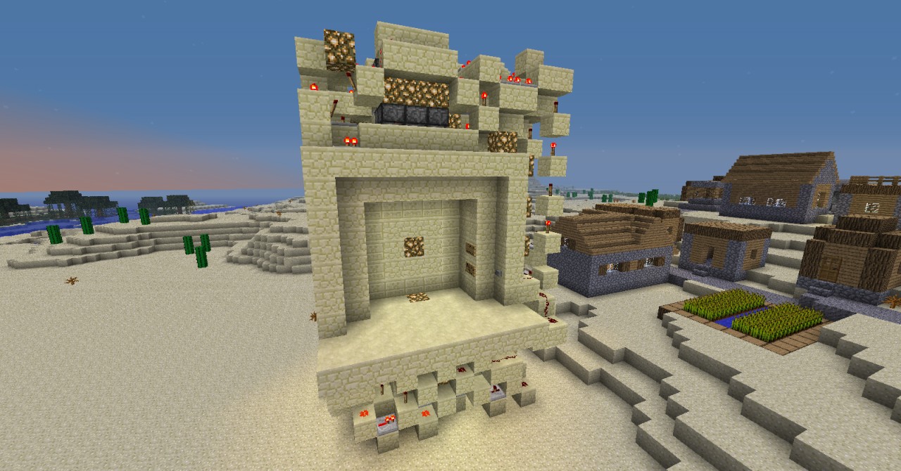 5x5 Piston Door v.2 -by Jirkarezna Minecraft Map