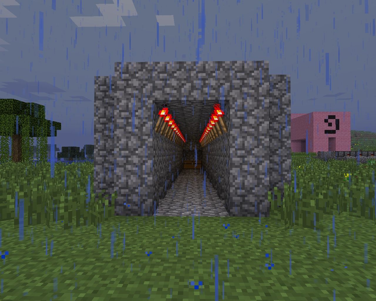 A 3D art world with 2 traps Minecraft Map