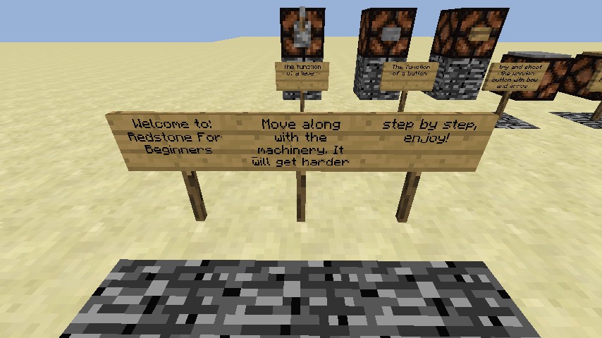 Redstone For Beginners! (Now with 1.4 Features!) Minecraft Map