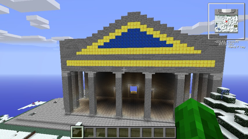 Giant temple in florest! Minecraft Map