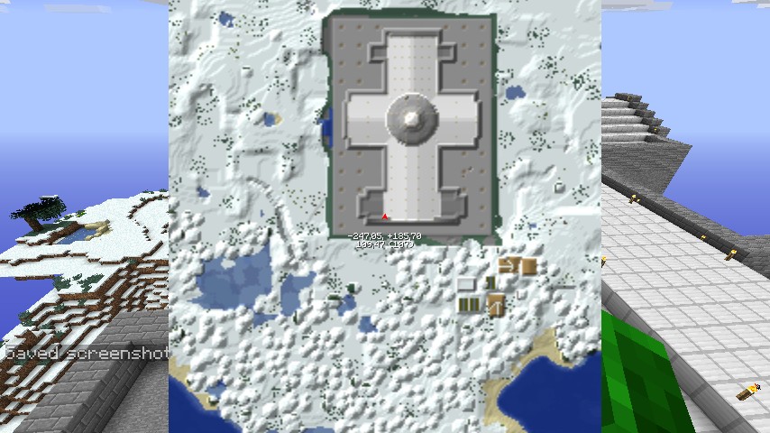 Giant temple in florest! Minecraft Map