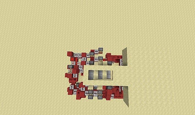 Two Wide Hidden Slab Stair Case - Complex Redstone Minecraft Map
