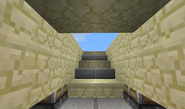 Two Wide Hidden Slab Stair Case - Complex Redstone Minecraft Map