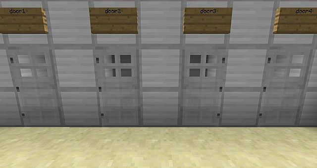 repeater door lock Minecraft Map