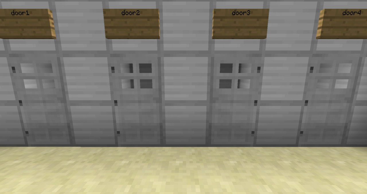 repeater door lock Minecraft Map
