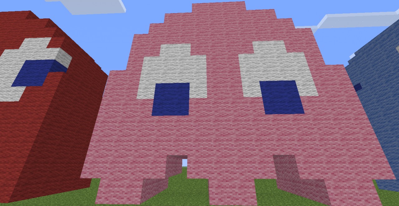 Pac Man Pixel Art [+ World Download] Minecraft Map