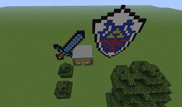 Just 3D Art and a little house! Minecraft Map