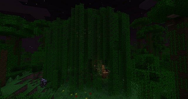 Weeping Willow With Little House Inside Minecraft Map