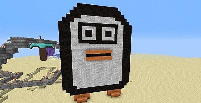 Giant Plump Penguin Minecraft Map