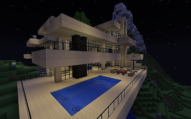 Modern House On The Hill #2 Minecraft Map